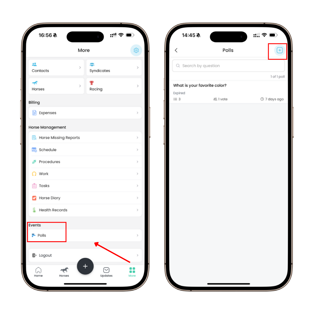 Trainers App: How to Create A Poll – miStable